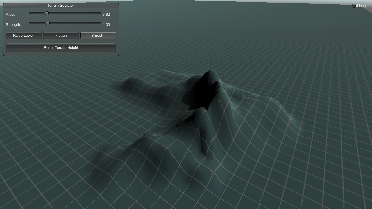 محرر Runtime Terrain في Unity
